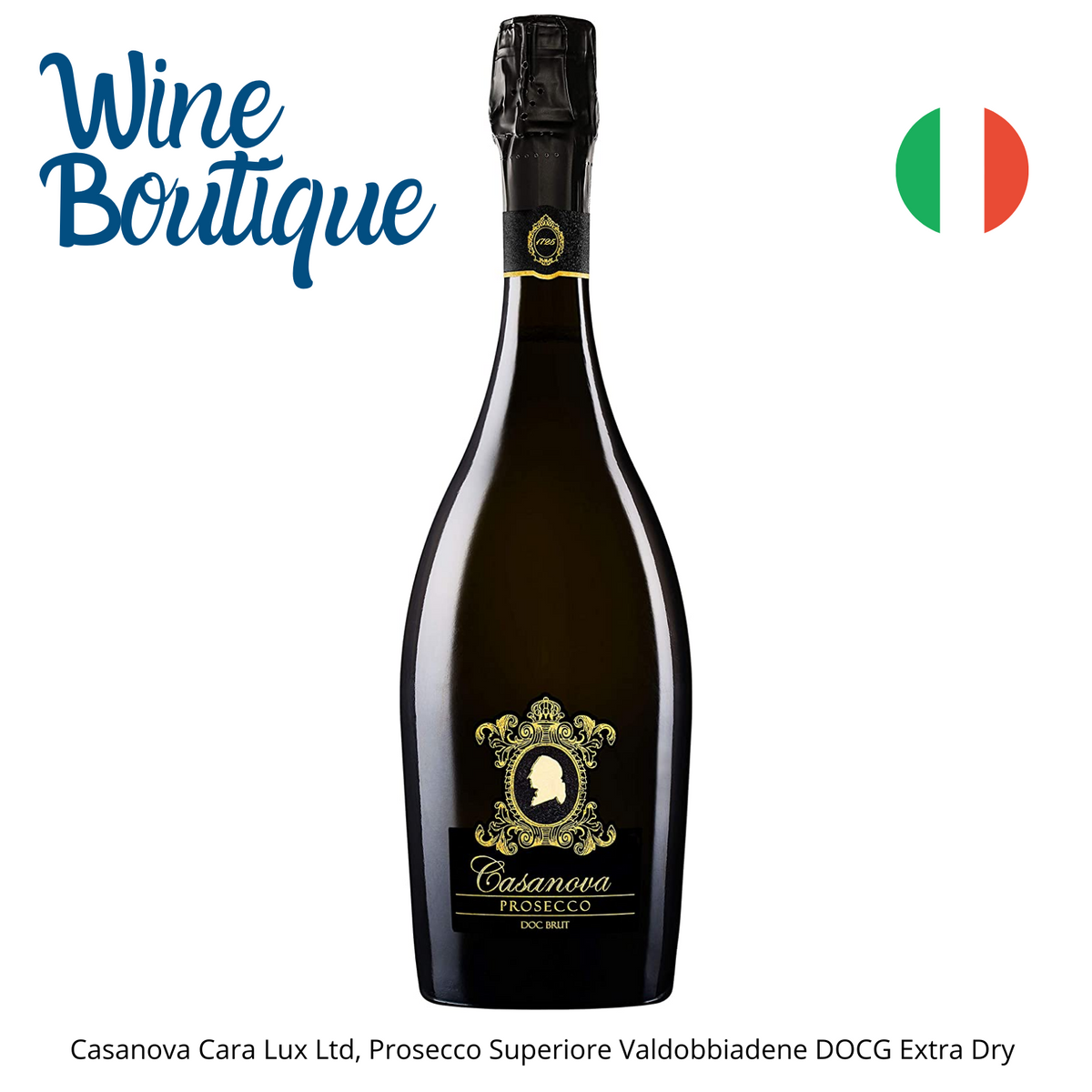 Casanova Cara Lux Ltd, Prosecco Superiore Valdobbiadene DOCG Extra Dry ...